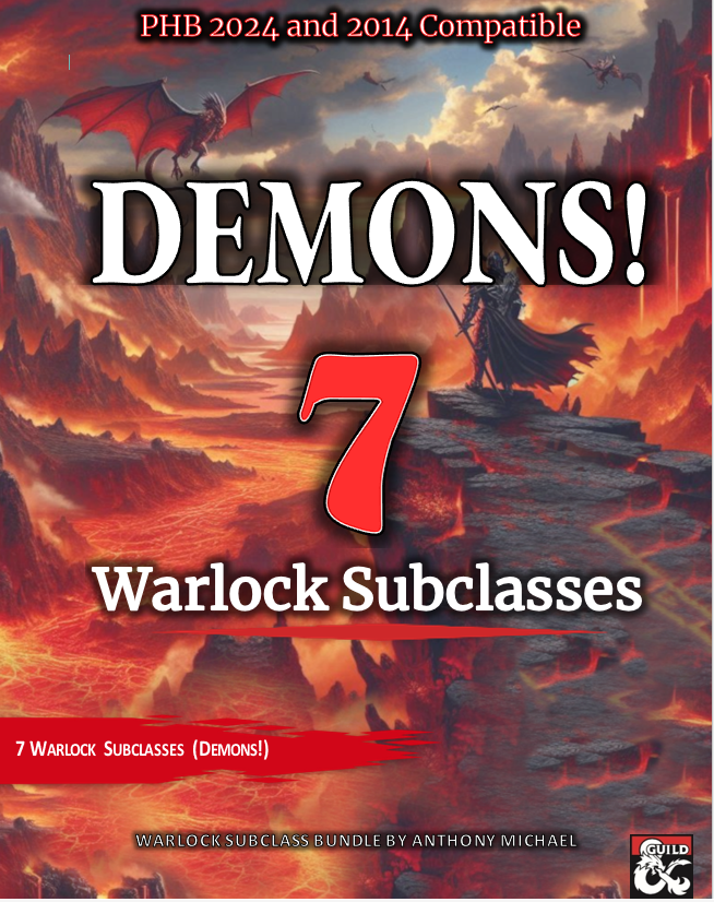 DEMONS! 7 Warlock Subclasses - Dungeon Masters Guild | DriveThruRPG
