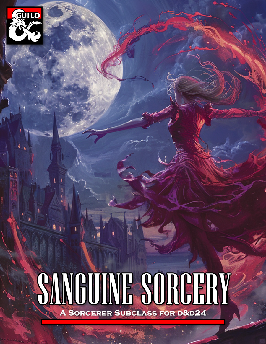 Sanguine Sorcery - A Sorcerer Subclass - Dungeon Masters Guild | DriveThruRPG