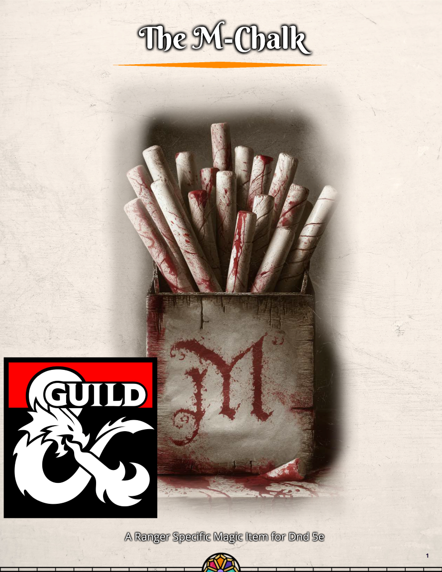 The M-Chalk - Spooky Ranger Magic Item - Dungeon Masters Guild ...
