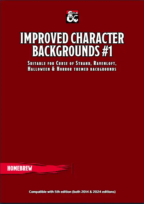 Improved character Backgrounds #1 - Dungeon Masters Guild | DriveThruRPG