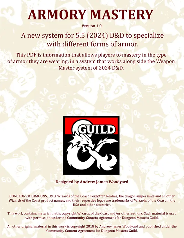 Armor Master - Dungeon Masters Guild | DriveThruRPG