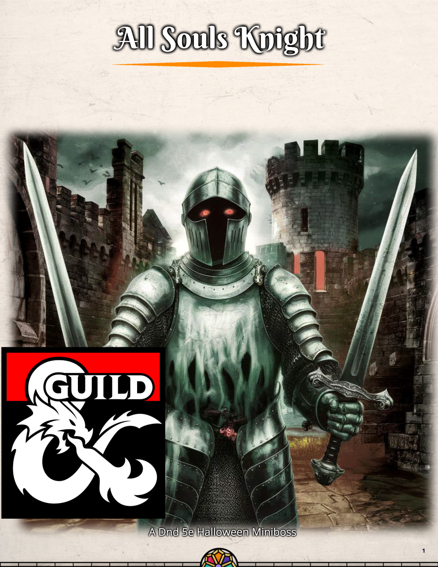 All Souls Knight - Halloween Miniboss - Dungeon Masters Guild ...