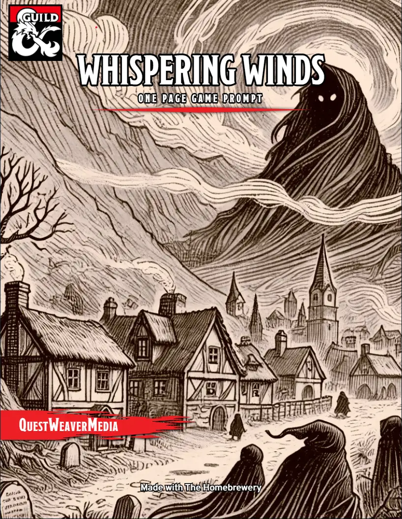 One Page Adventure Prompt: Whispering Winds - Dungeon Masters Guild | DriveThruRPG