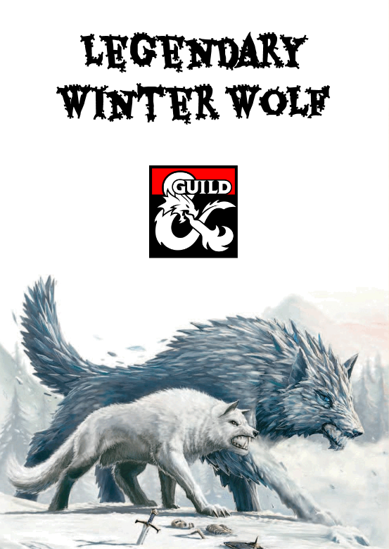 Legendary Winter Wolf - Dungeon Masters Guild | DriveThruRPG