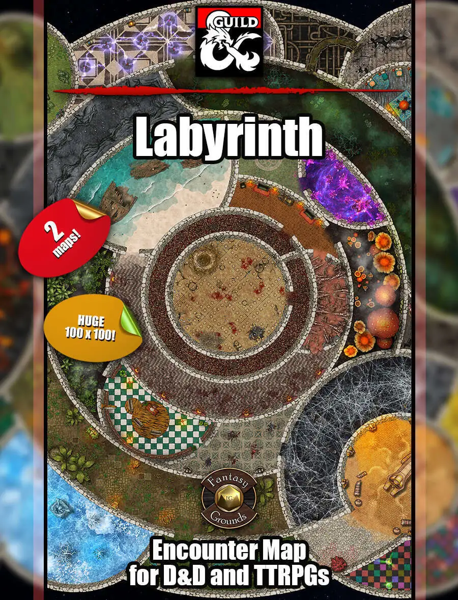 Labyrinth - cosmic planar map pack w/Fantasy Grounds support - TTRPG ...