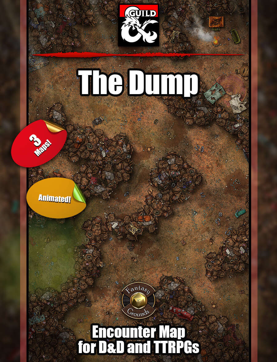 The Dump - animated junkyard map pack w/Fantasy Grounds support - TTRPG ...