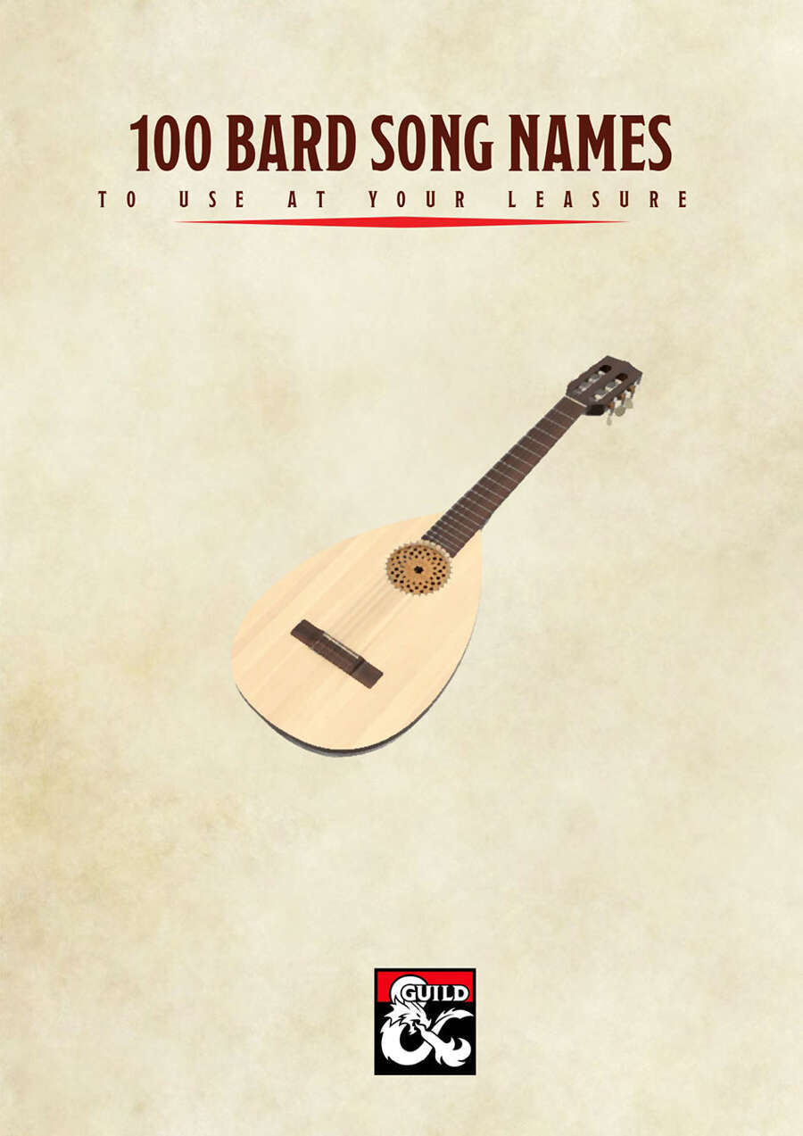 100 Bard Song Names - Dungeon Masters Guild | DriveThruRPG