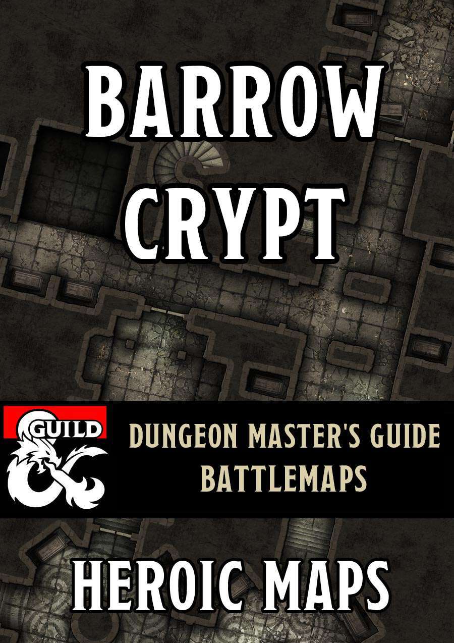 Dungeon Master's Guide: Barrow Crypt Battlemap - Dungeon Masters Guild | DriveThruRPG