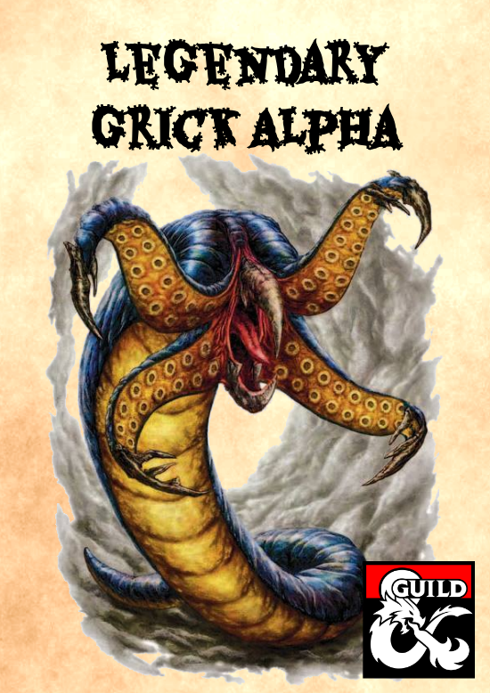 Legendary Grick Alpha - Dungeon Masters Guild | DriveThruRPG