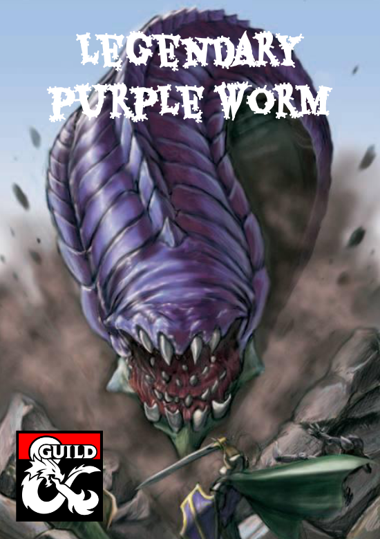 Legendary Purple Worm - Dungeon Masters Guild | DriveThruRPG