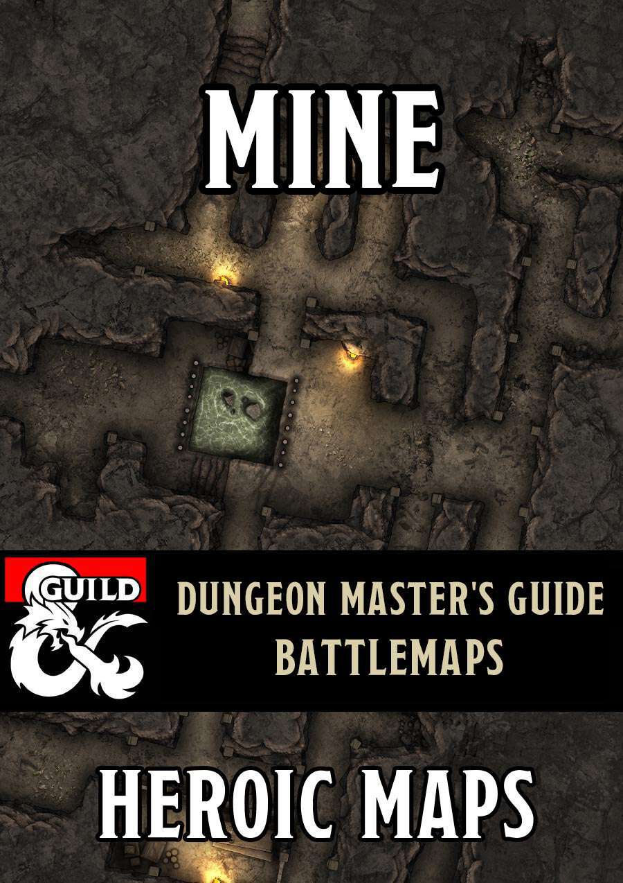 Dungeon Master's Guide: Mine Battlemap - Dungeon Masters Guild | DriveThruRPG