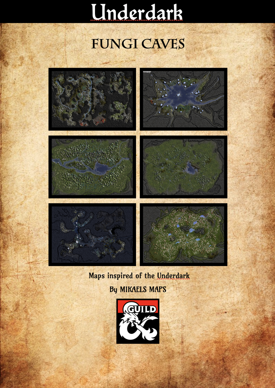 Fungi Caves - Underdark Maps - Dungeon Masters Guild | DriveThruRPG