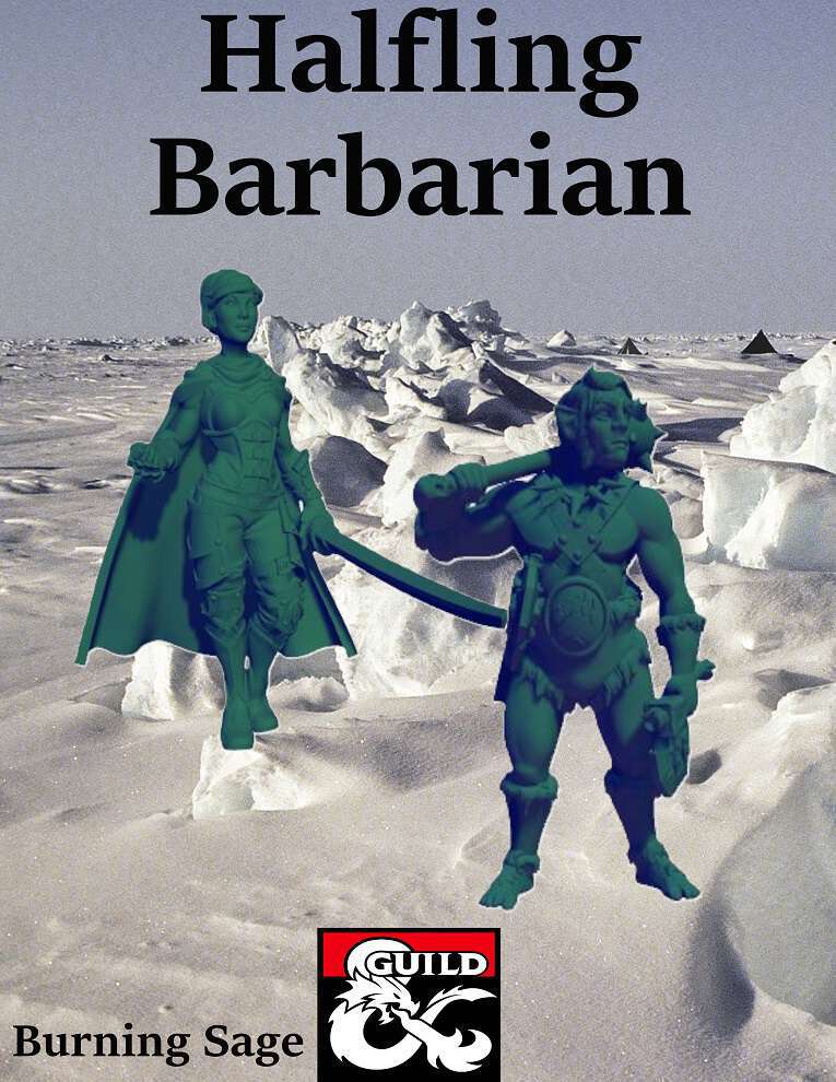 Halfling Barbarian Preroll or NPC All Levels 1-20 - Dungeon Masters ...