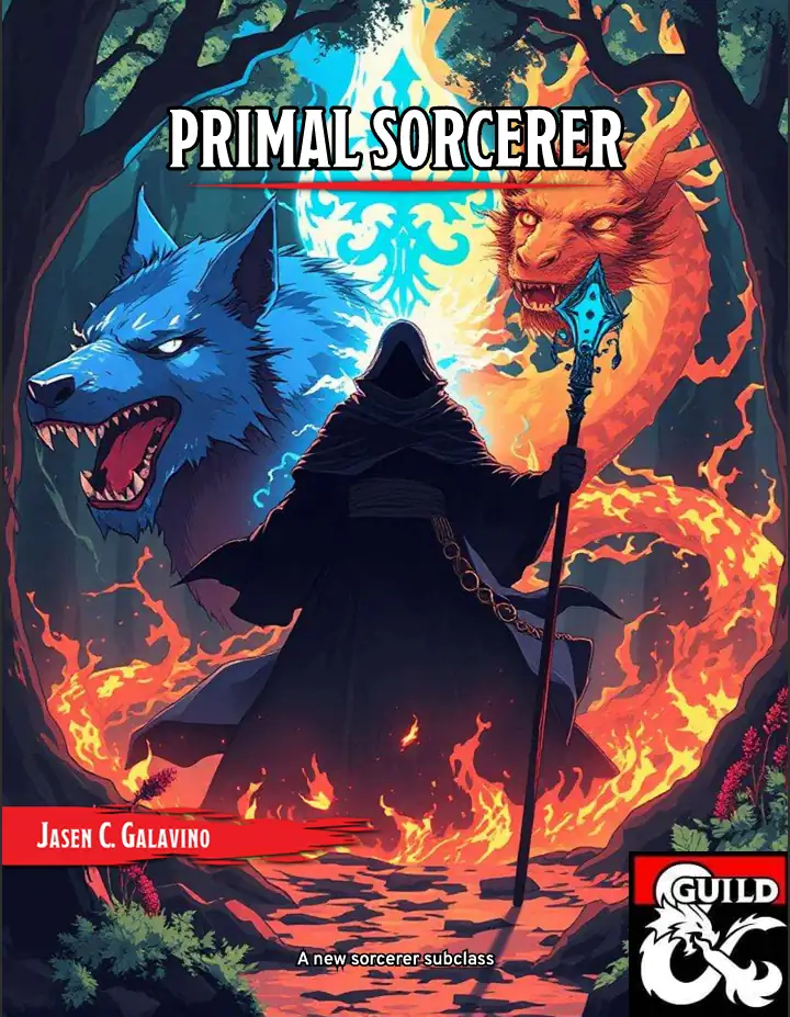 Sorcerer Subclass: Primal Sorcerer - Dungeon Masters Guild | DriveThruRPG