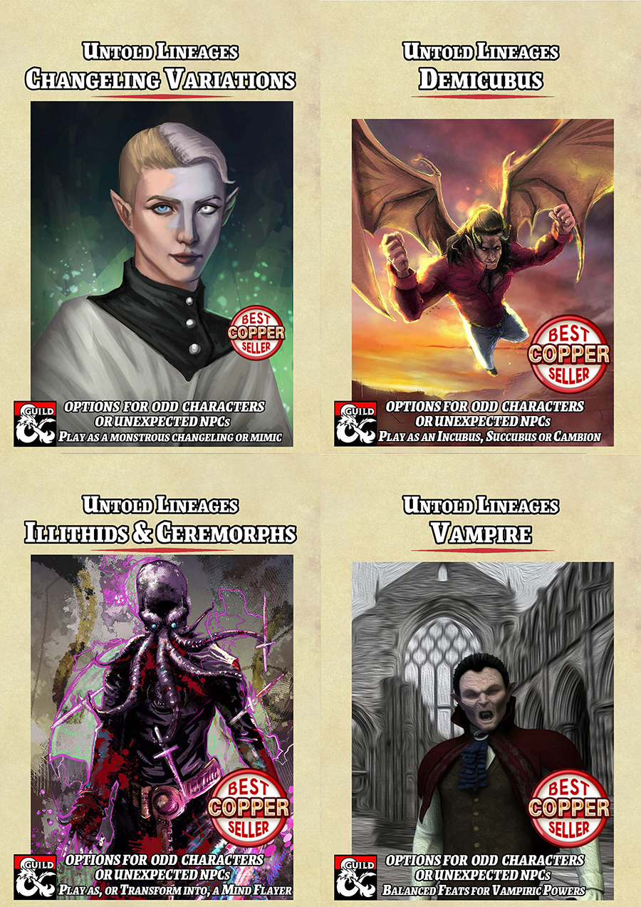 Untold Lineages - Bestsellers 2 [BUNDLE] - Dungeon Masters Guild ...