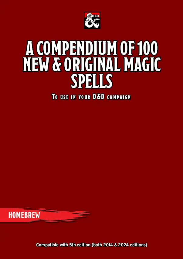 A Compendium of 100 New & Original magic Spells - Dungeon Masters Guild ...