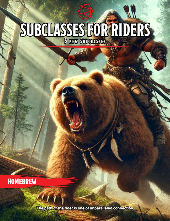 Subclasses for Riders - Dungeon Masters Guild | DriveThruRPG
