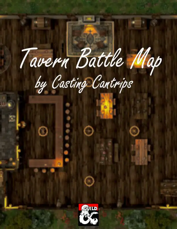 Tavern Battle Map - Dungeon Masters Guild | DriveThruRPG