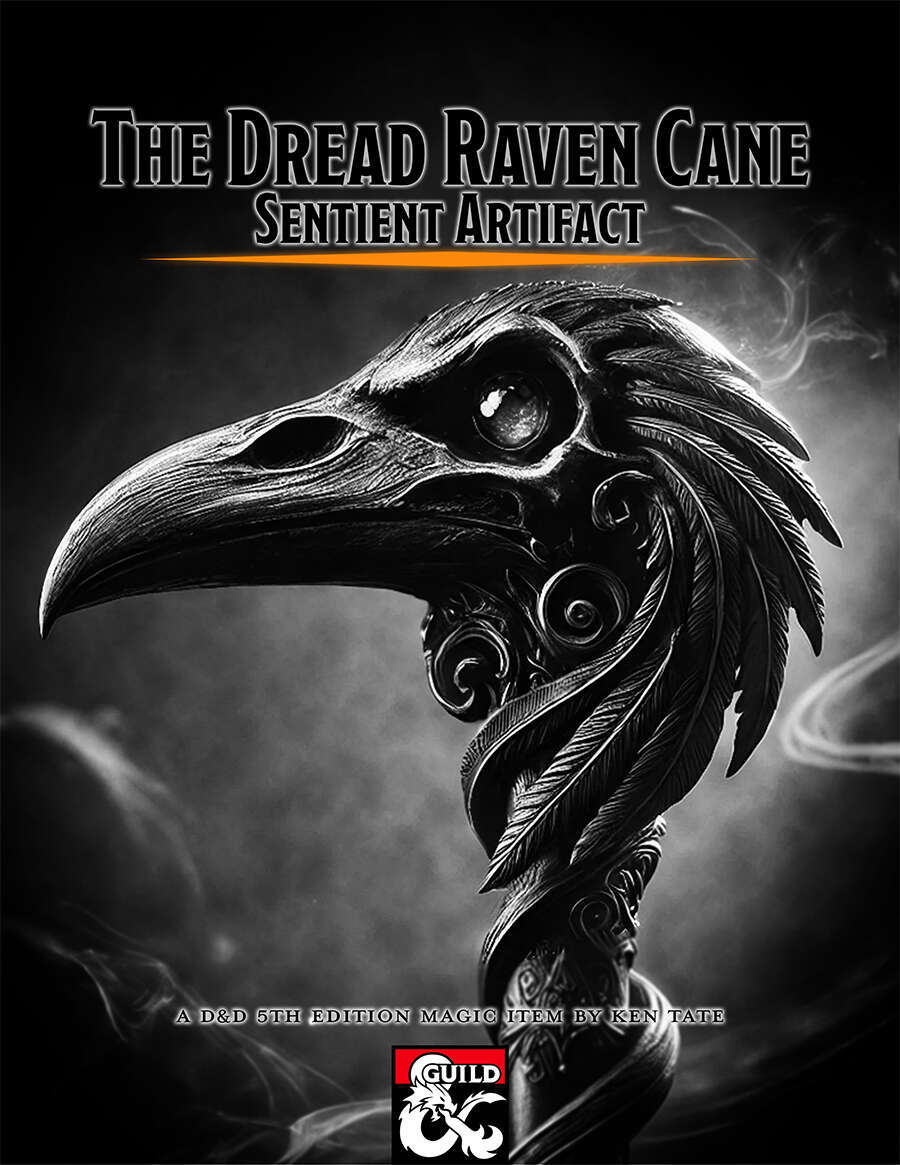 The Dread Raven Cane Sentient Artifact - Dungeon Masters Guild ...