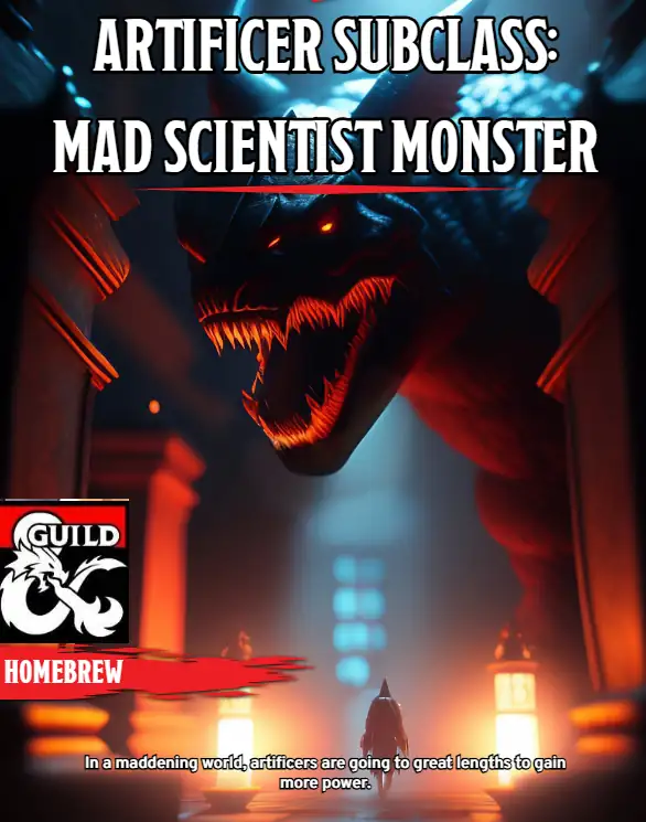 Artificer Subclass: Mad Scientist Monster - Dungeon Masters Guild ...