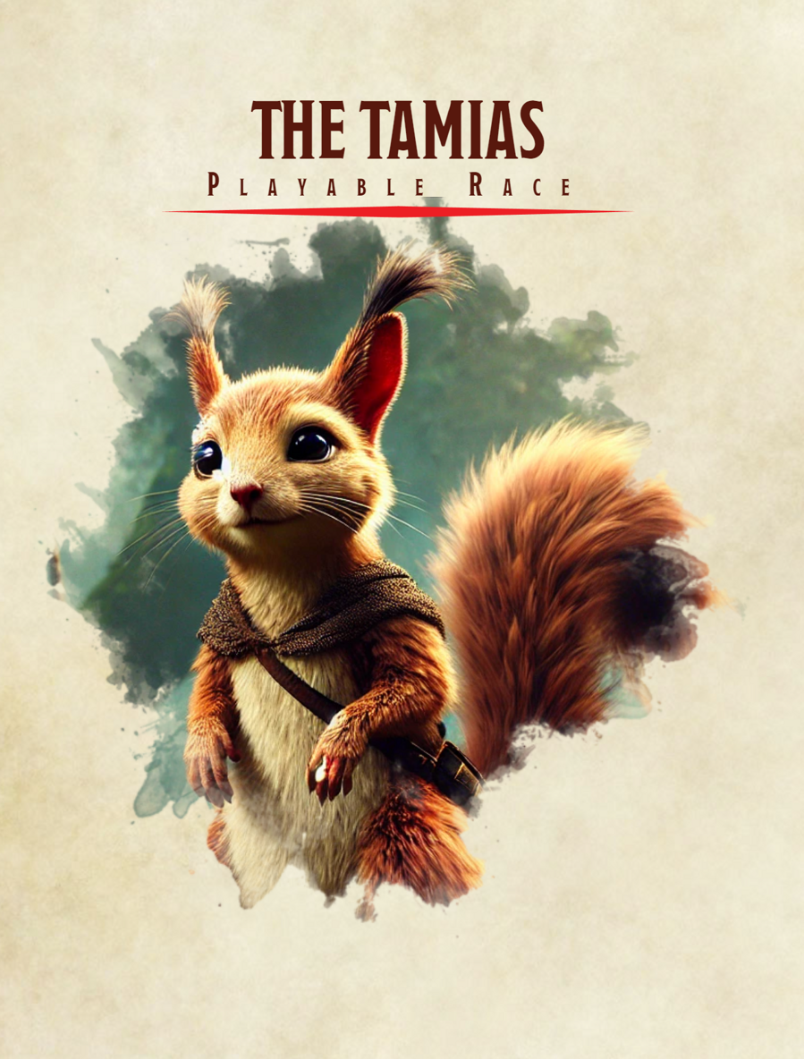 Tamia Playable Race 5e d&d (SquirrelFolk) - Dungeon Masters Guild ...