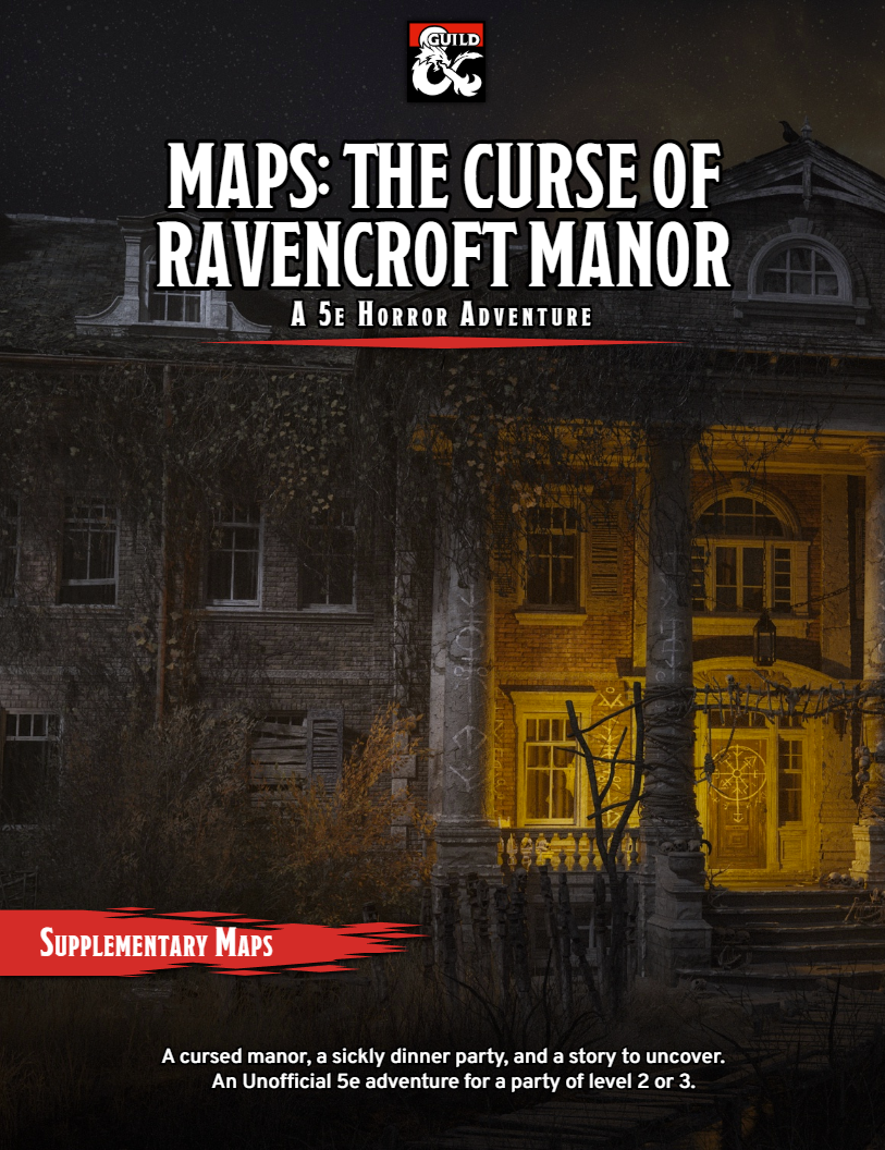 Maps: The Curse of Ravencroft Manor - Dungeon Masters Guild | DriveThruRPG