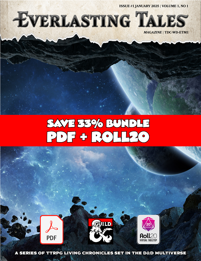 Everlasting Tales Magazine Issue 1 PDF+Roll20 [BUNDLE] - Dungeon Masters Guild | DriveThruRPG
