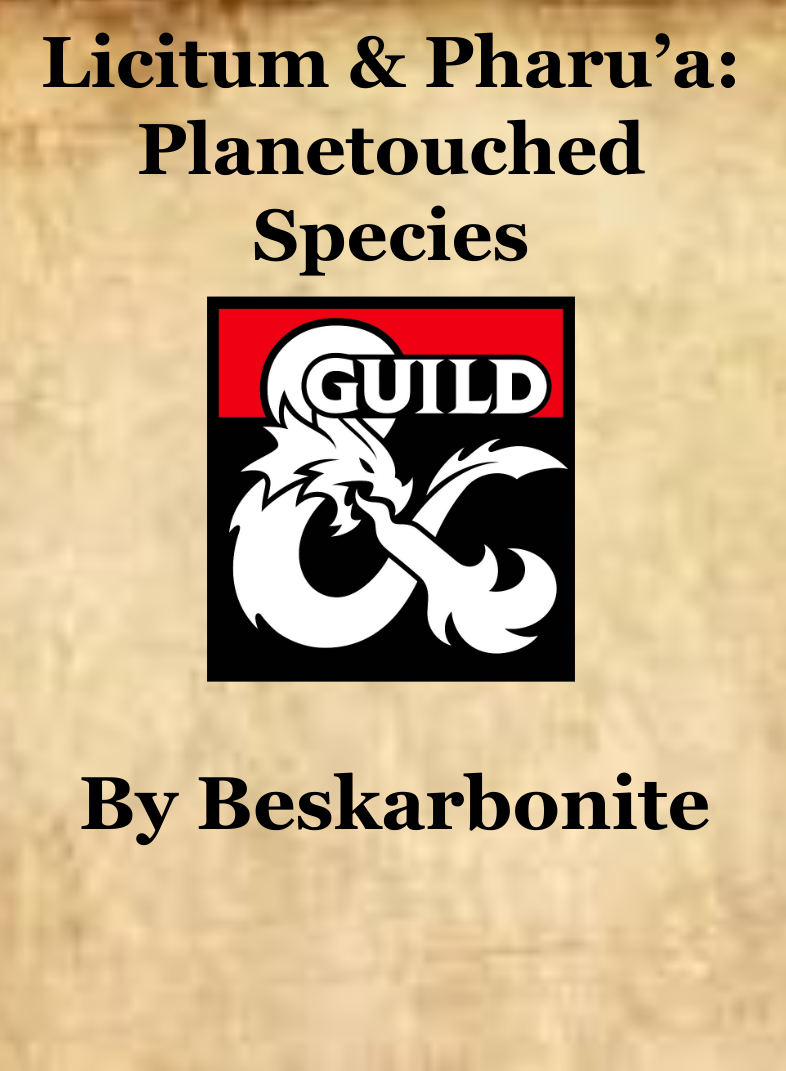 Licitum & Pharu'a: Planetouched Species - Dungeon Masters Guild ...