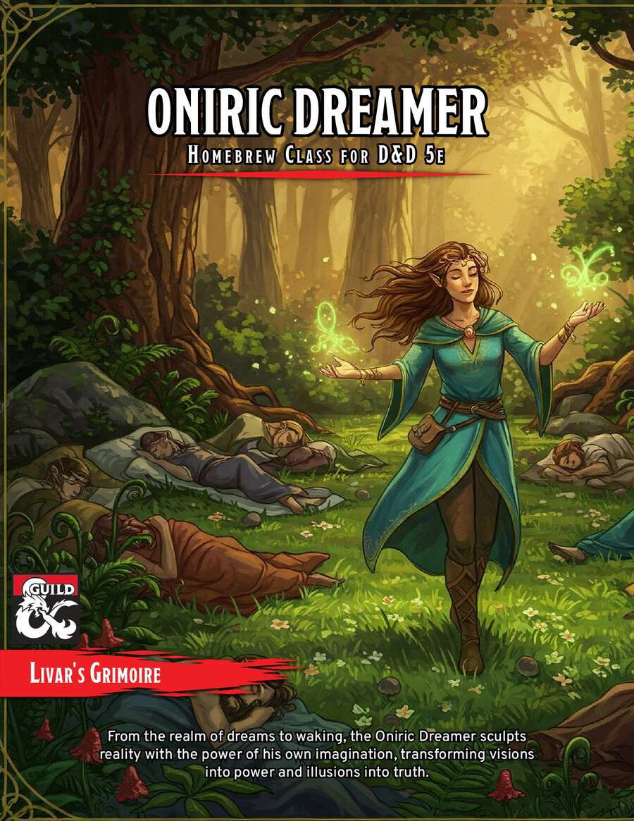 Oniric Dreamer - Homebrew Class 5e - Dungeon Masters Guild | DriveThruRPG
