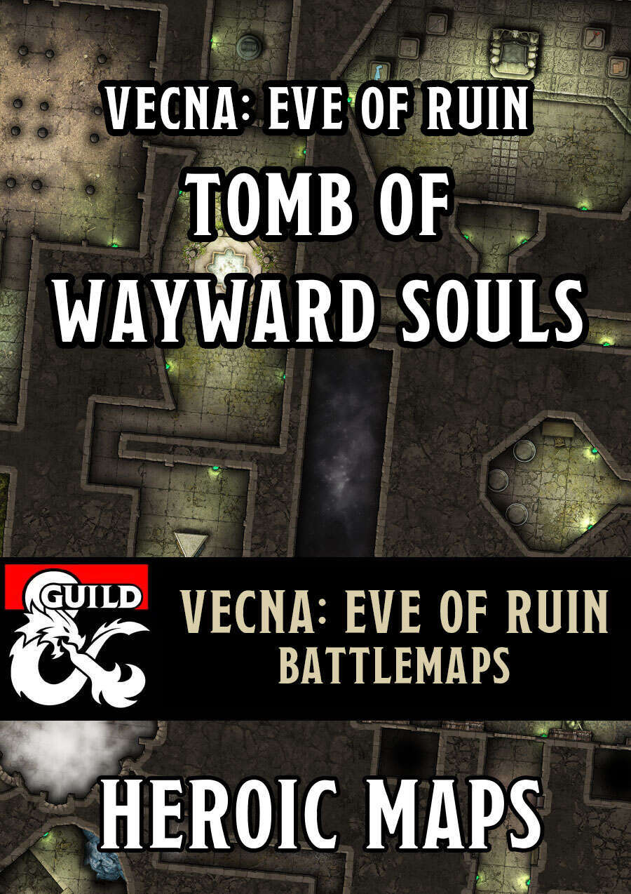 Vecna Eve of Ruin: Chapter 7 - Tomb of Wayward Souls Battlemap - Dungeon Masters Guild ...
