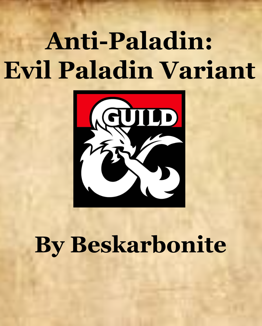 Anti-Paladin: Evil Paladin Variant - Dungeon Masters Guild | DriveThruRPG