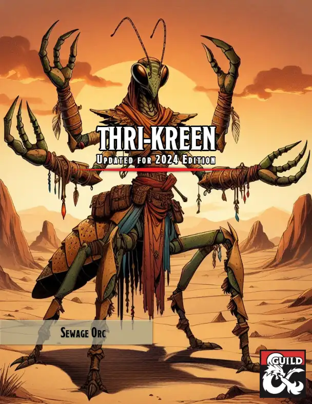 Thri-Kreen - Updated for 2024 Edition - Dungeon Masters Guild | DriveThruRPG