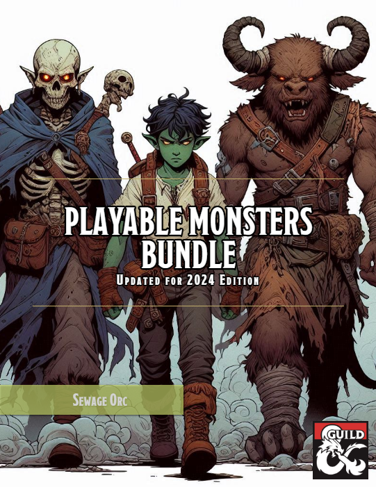 Playable Monsters Bundle [BUNDLE] - Dungeon Masters Guild | DriveThruRPG