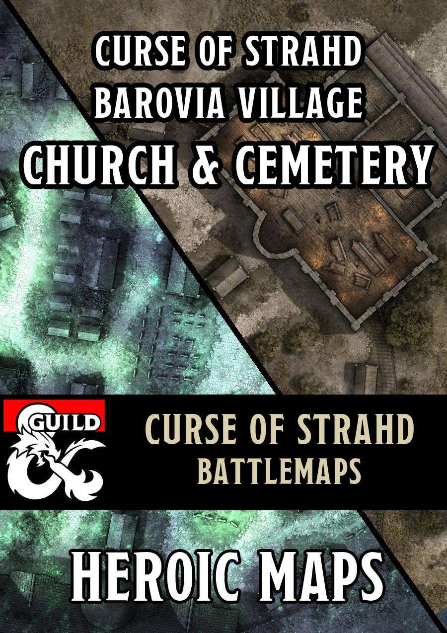 Curse of Strahd: Barovia Village Church & Cemetery Battlemap - Dungeon Masters Guild | DriveThruRPG