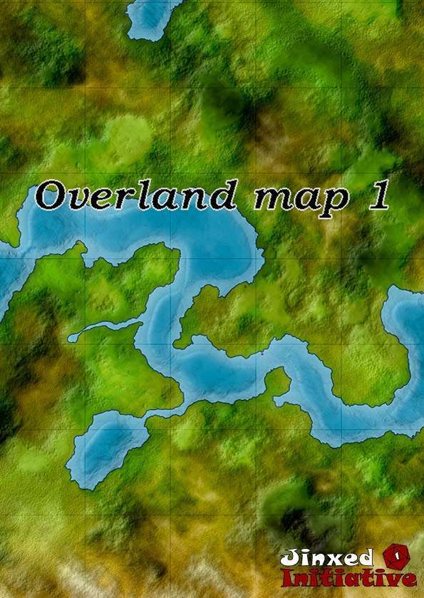 Overland map 1 - Jinxed Initiative | DriveThruRPG