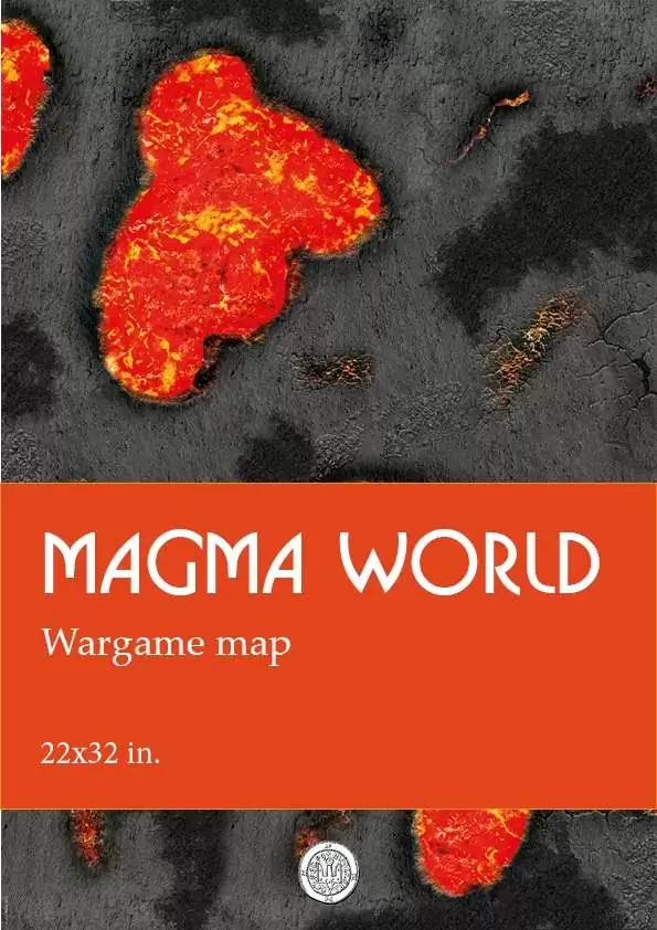 Magma world | Map for wargames (22х32 in.) - Alex Hekler | DriveThruRPG