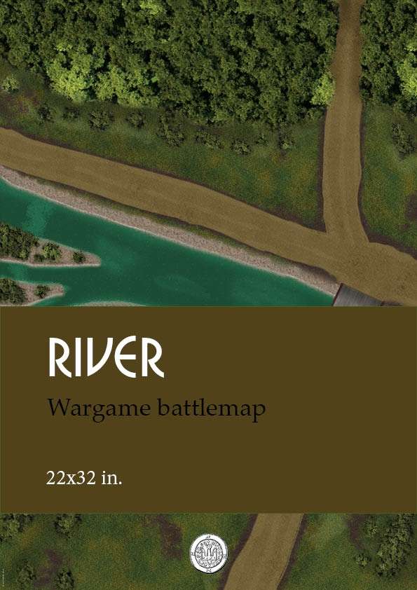 River | Map for wargames (22х32 in.) - Alex Hekler | DriveThruRPG