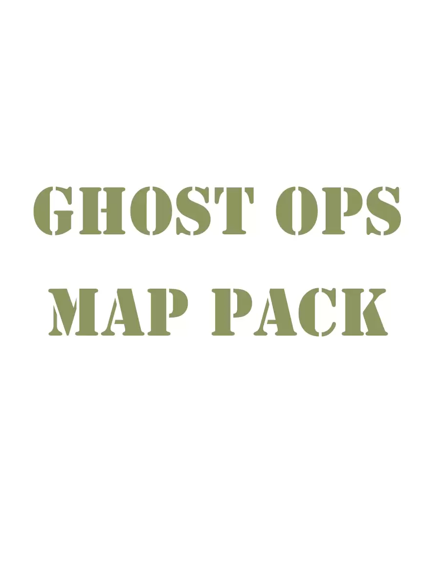 Ghost Ops Map Pack - Broken Rat Games | Ghost Ops | DriveThruRPG