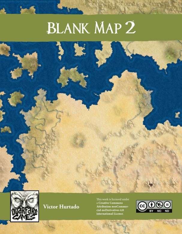 Dwarfare Blank Map #2 - Dwarfare Games | Cartography | DriveThruRPG