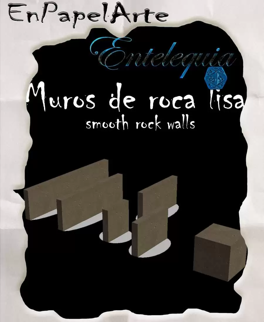 Muros de roca lisa (carta) Smooth rock walls - EnPapelArte | DriveThruRPG