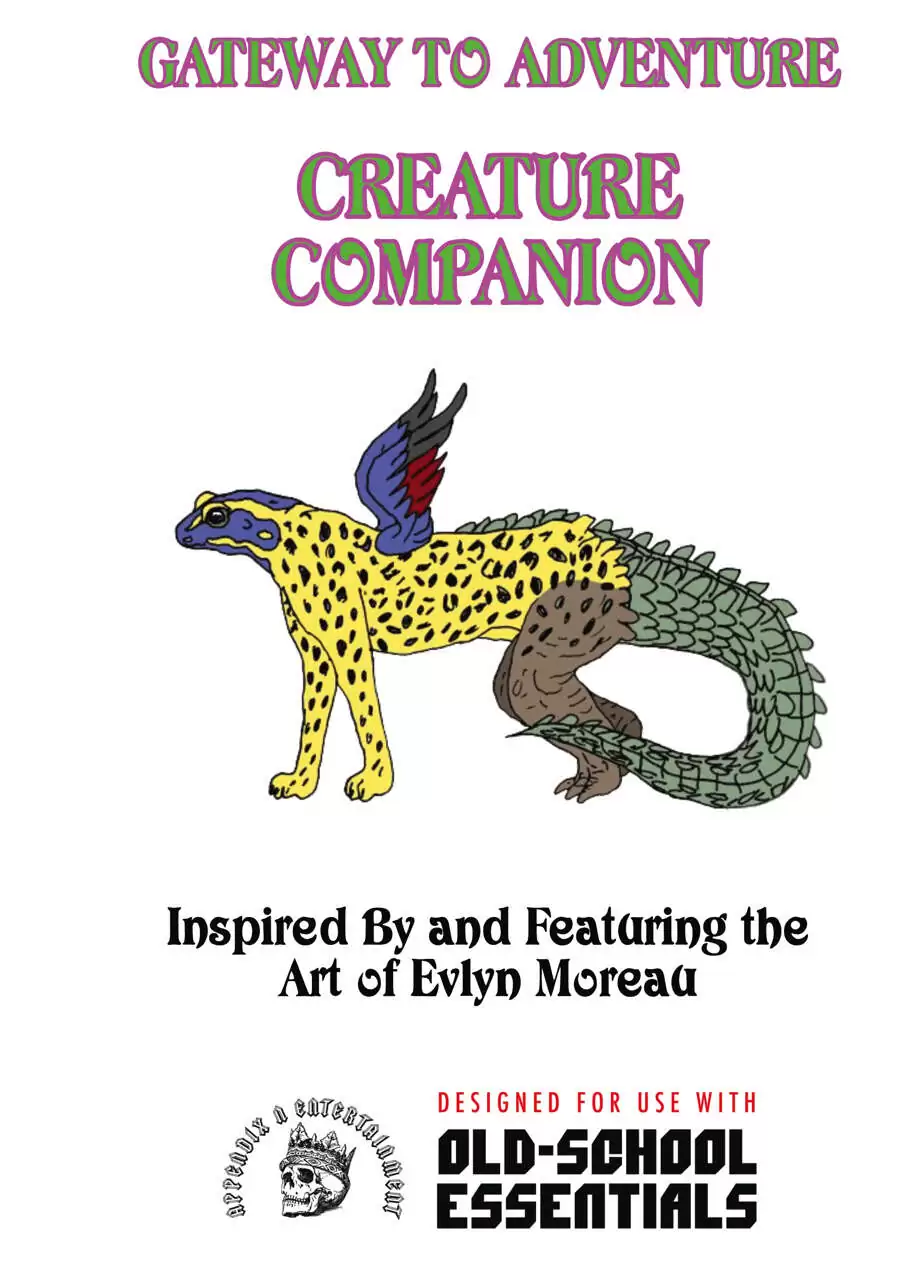 Creature Companion For OSE - 1st Ed - Appendix N Entertainment ...