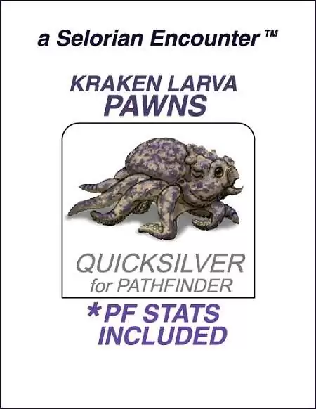 Selorian Kraken Larva Pawns - UNIGames | Paper Minis | DriveThruRPG