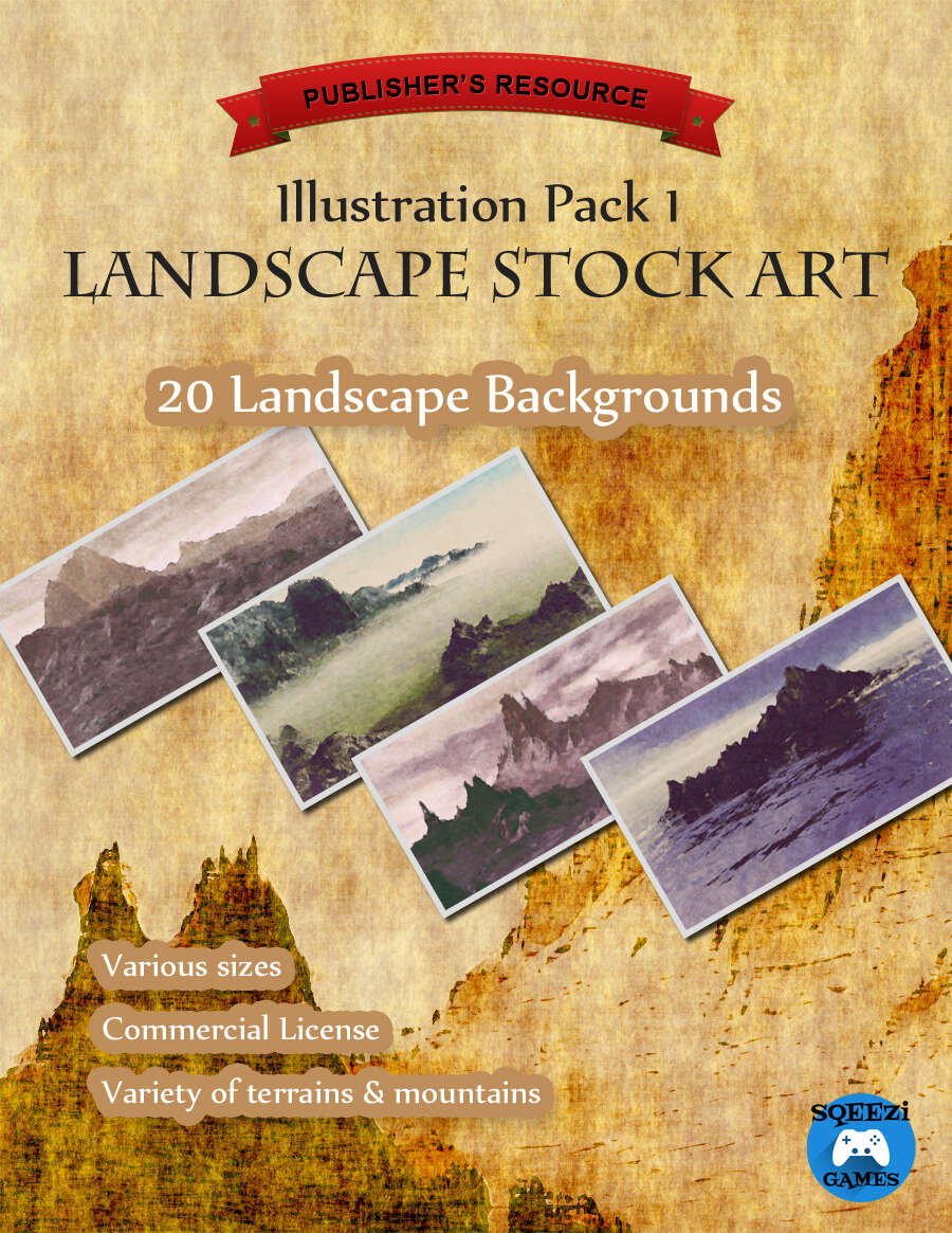 Illustration Pack 1: Landscapes - Sqeezi Games | DriveThruRPG