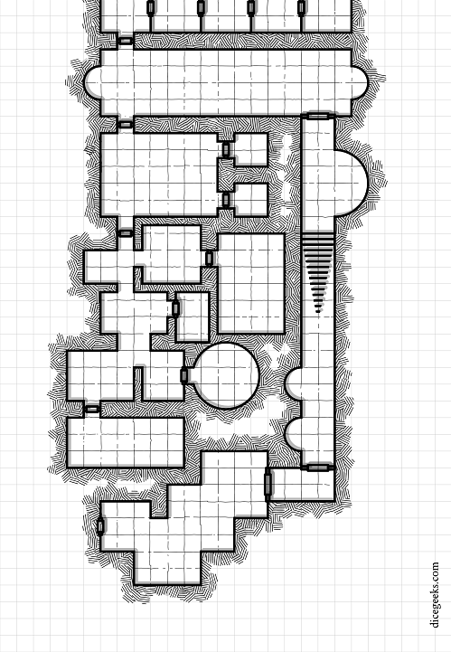 Dungeon Map 3440x1890 - dicegeeks | DriveThruRPG
