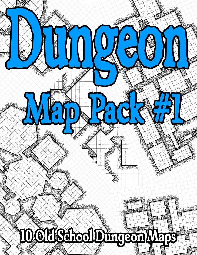 Dungeon Map Pack 1 - dicegeeks | DriveThruRPG