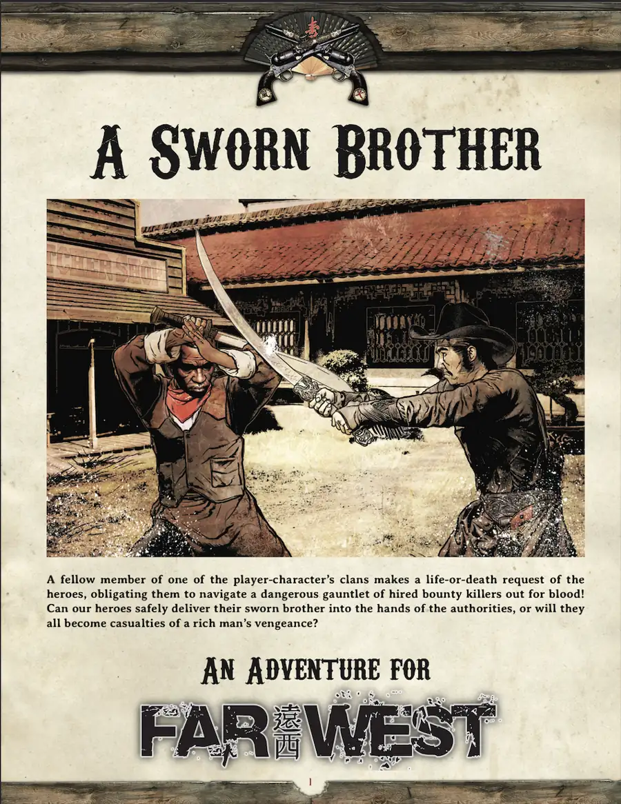 Far West: A Sworn Brother - Adamant Entertainment | Far West | DriveThruRPG