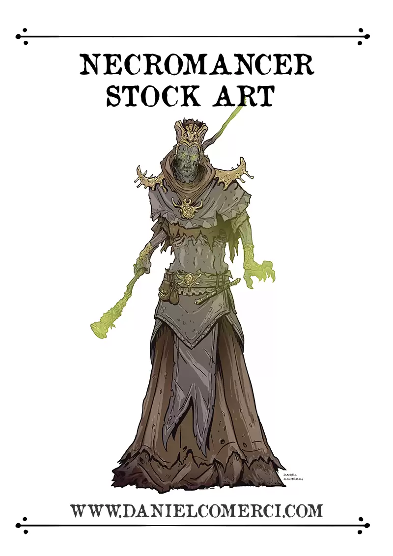 Necromancer Stock Art - Daniel Comerci Stock Art | Color Characters ...
