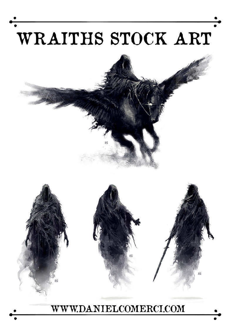 Wraiths Stock Art - Daniel Comerci Stock Art | Color Characters ...