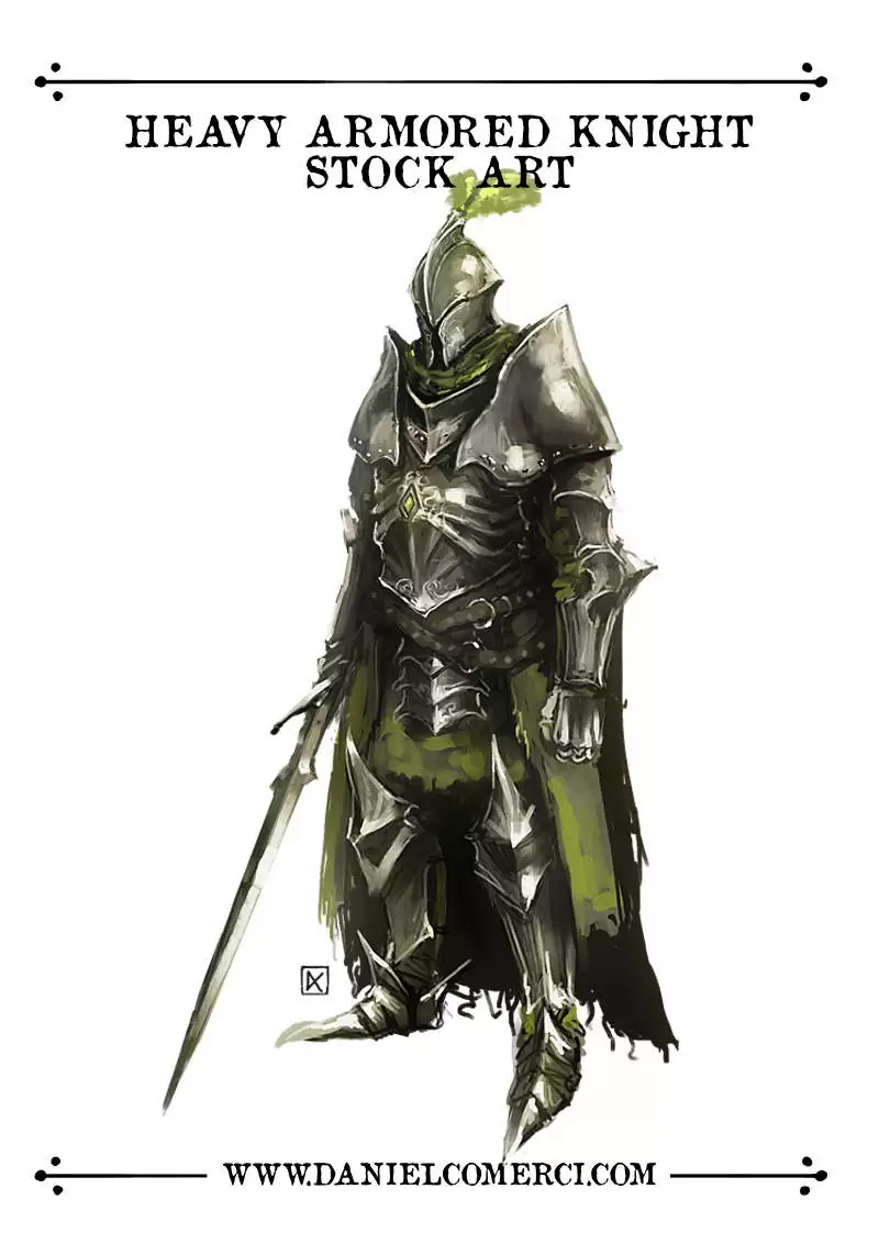 Heavy Armored Knight Stock Art - Daniel Comerci Stock Art | Color ...