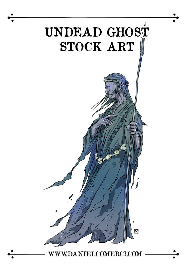 Undead Ghost Stock Art - Daniel Comerci Stock Art | Color Characters ...